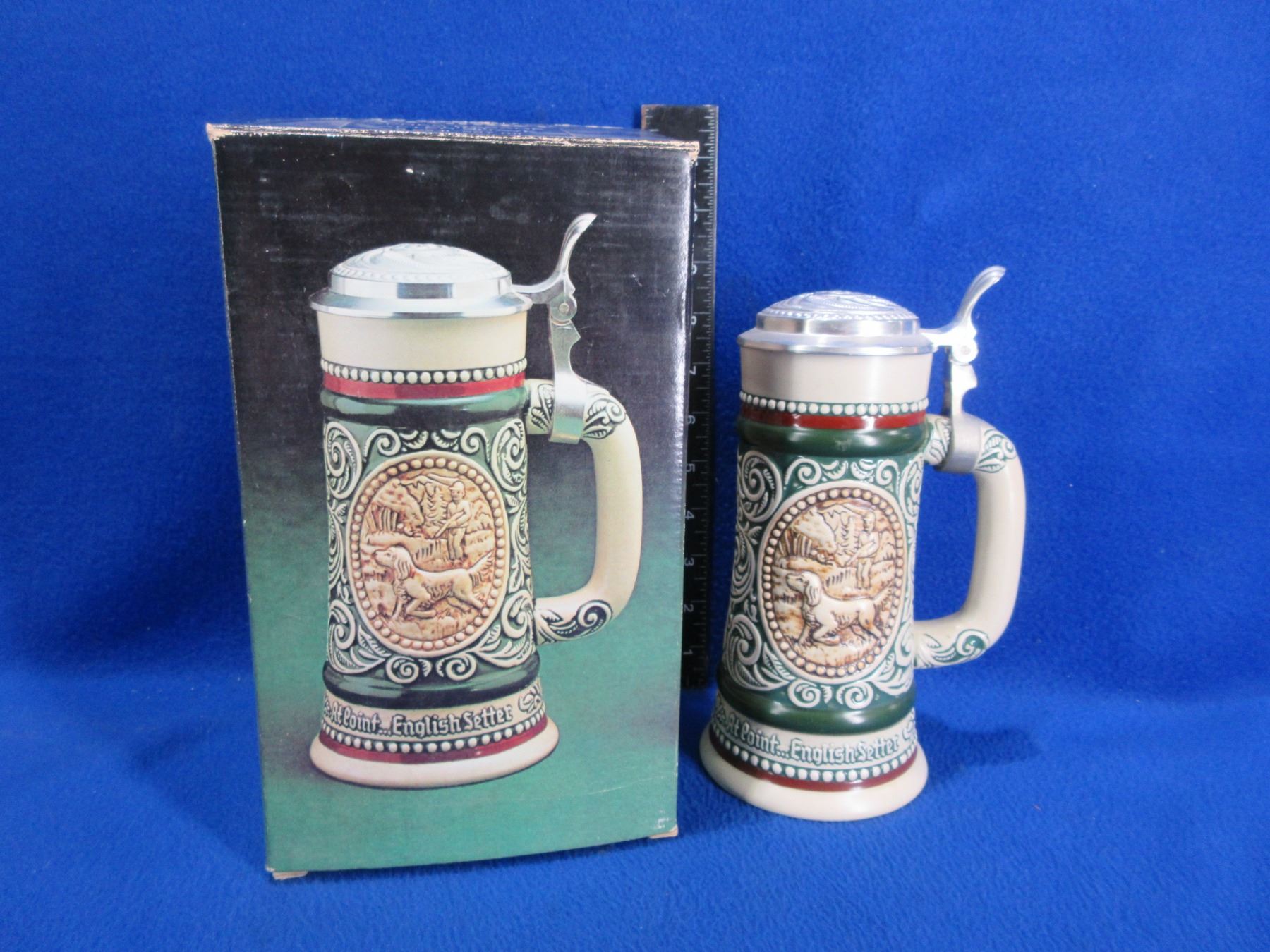 Avon Sporting Ceramic Stein Decanter with Original Box