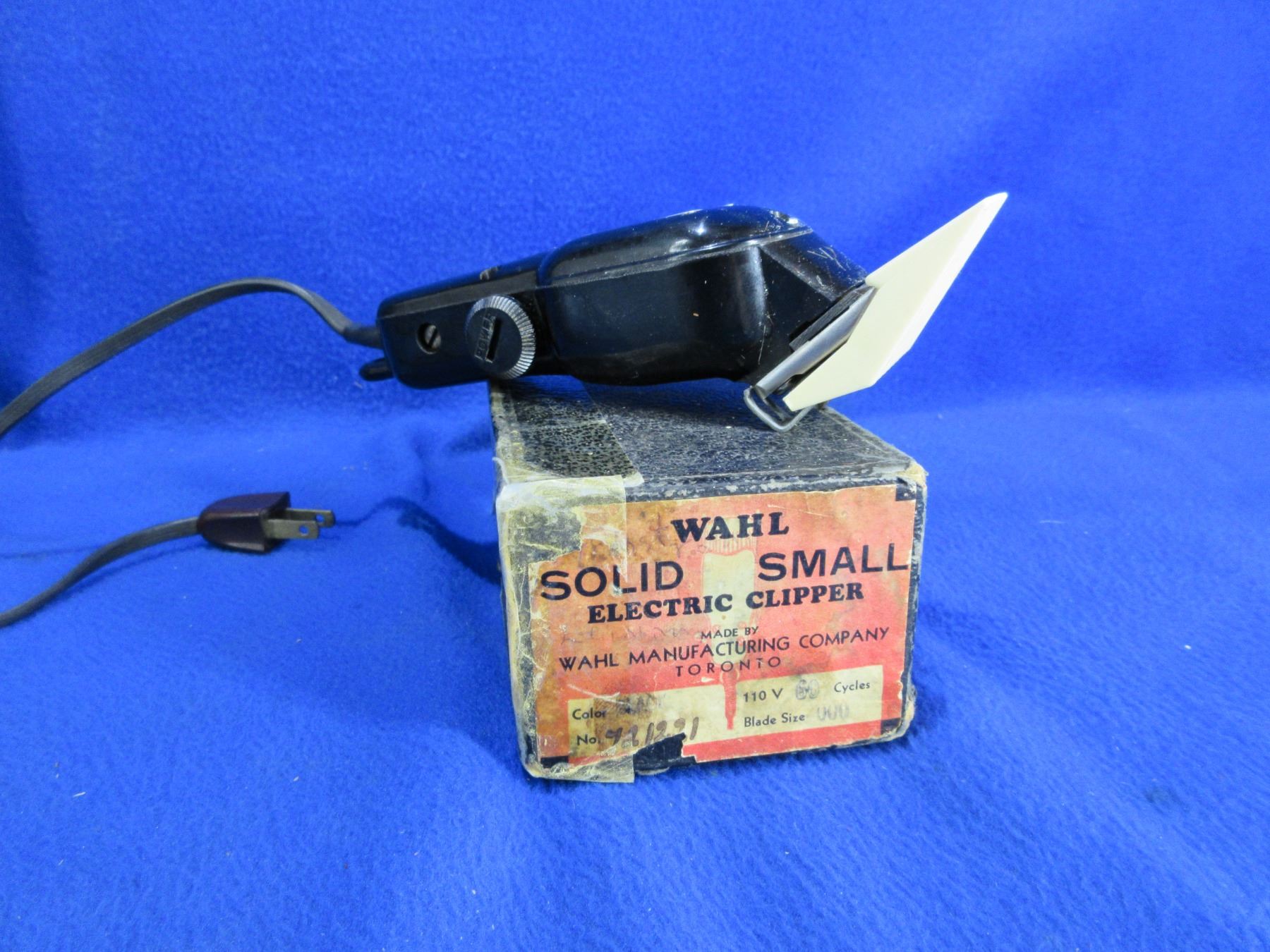 Vintage Wahl Electric Clipper Model Solid Small