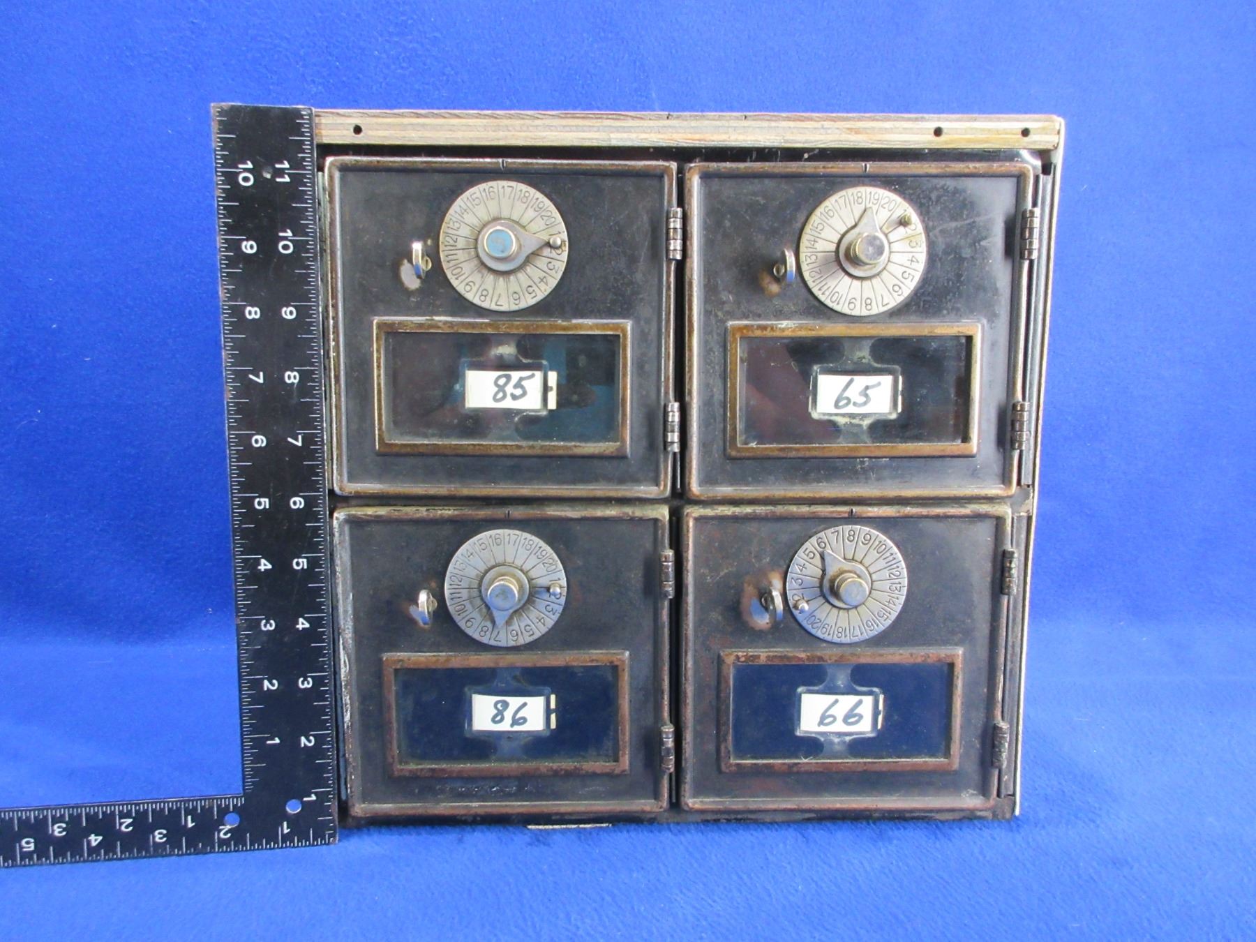 Vintage Post Office Combination Mail Boxes - Set of 4