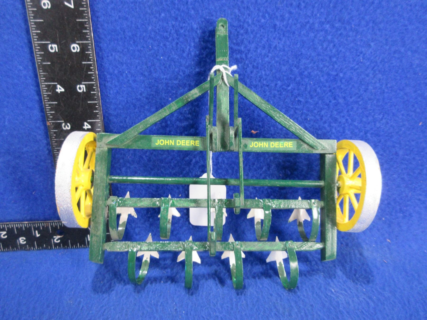 Vintage John Deere Hay Rake - Wood Toy Model