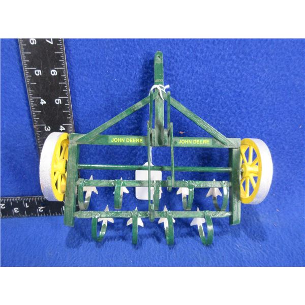 Vintage John Deere Hay Rake - Wood Toy Model