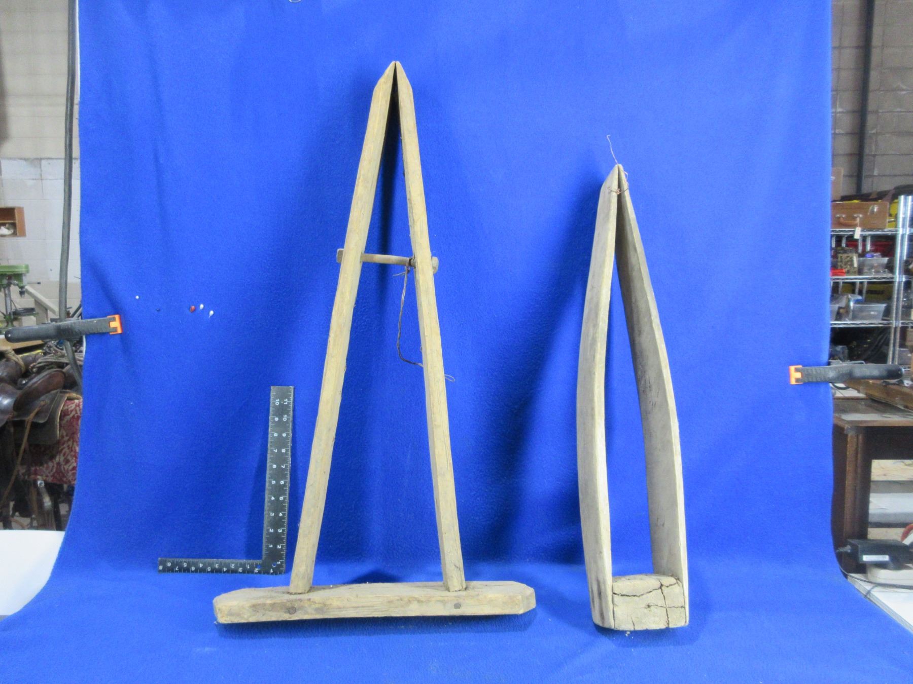 2 Vintage Wood Pelt/Fur Stretchers