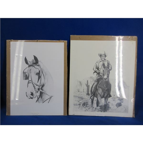 2 Pencil Sketches - John Stone
