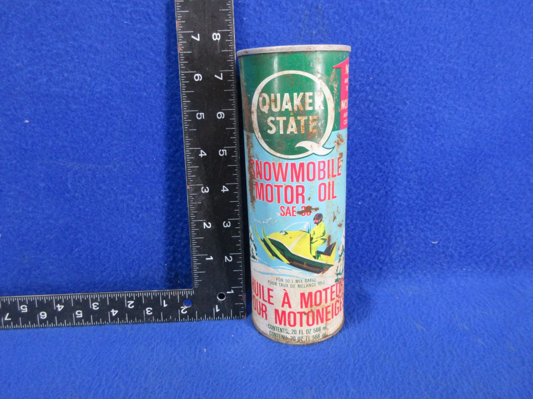 Vintage Quaker State Snowmobile Motor Oil (Full)