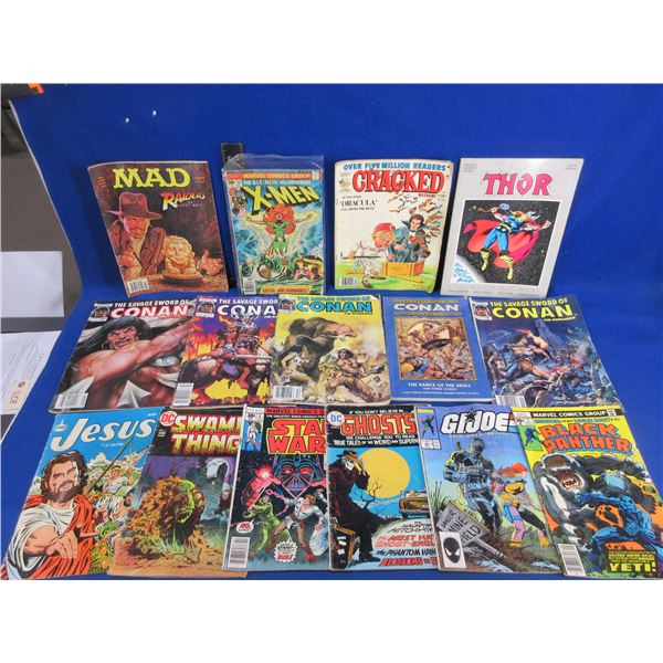 Lot of 15 Vintage DC, Marvel, Etc. Comic Books/Magazines