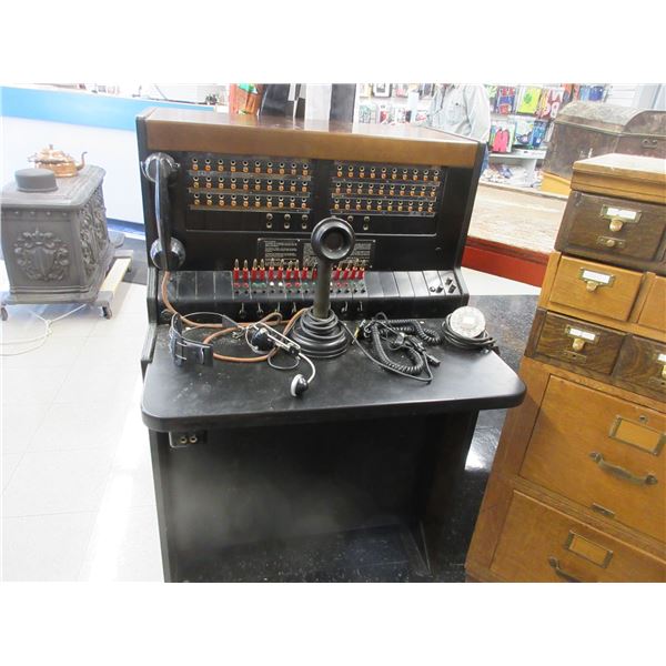 Vintage Telephone Operator Switchboard