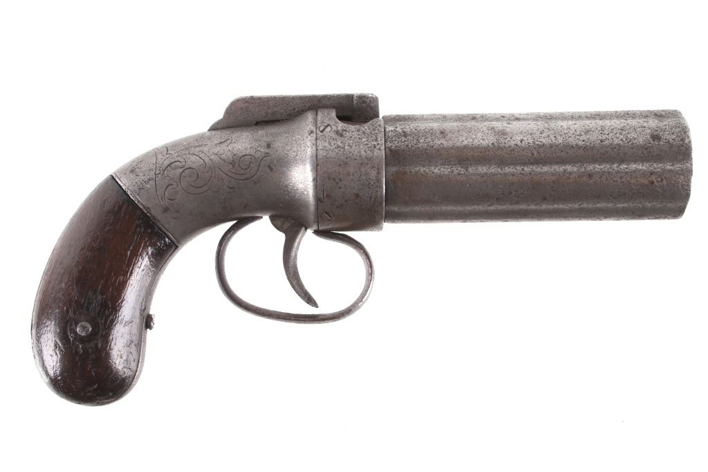 Allen & Thurber Six Shot Action Bar Pepperbox