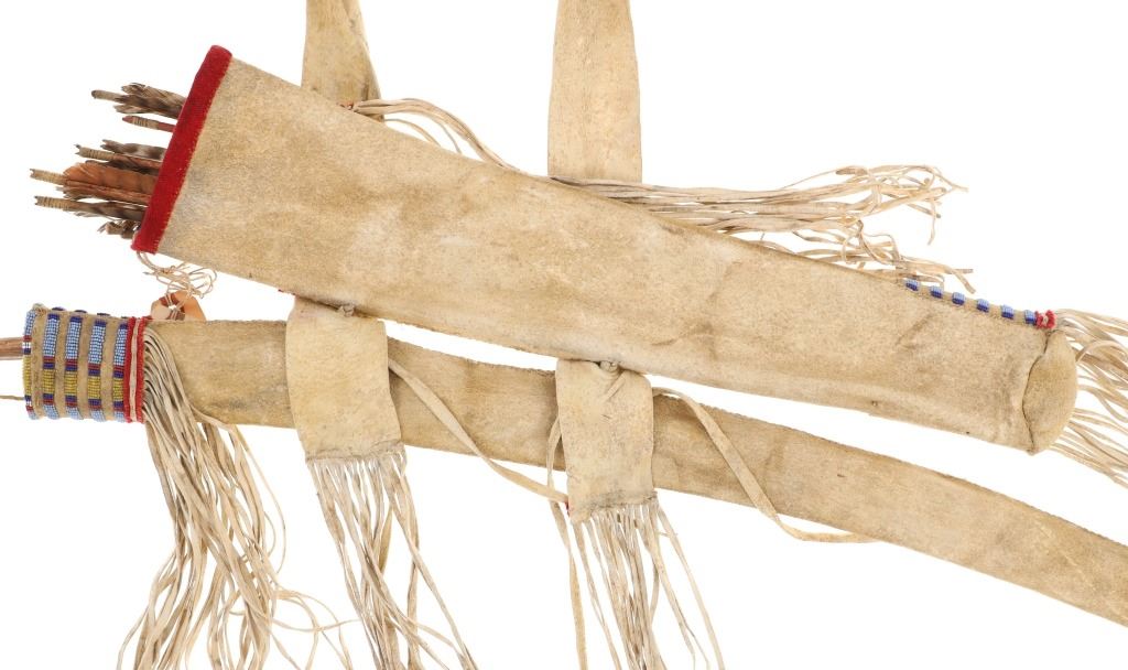 Ca. 1880 Cheyenne Bowcase, Quiver, Arrows & Bow