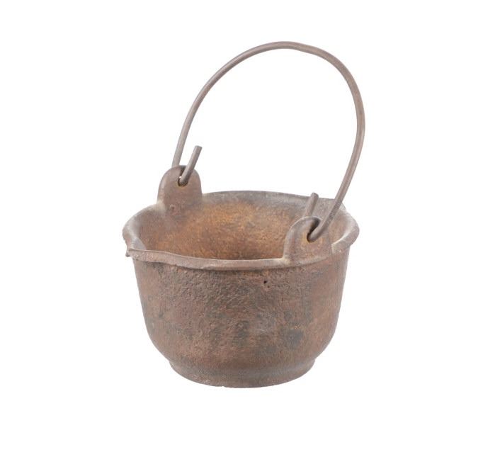 C. 1950's Metallurgy Cast Iron Cauldron/ Ladle