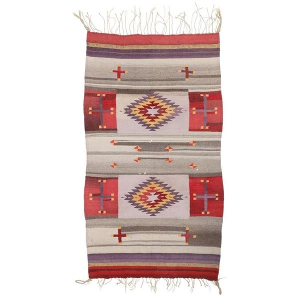 Zapotec Medallion & Hubbell Cross Saltillo Rug