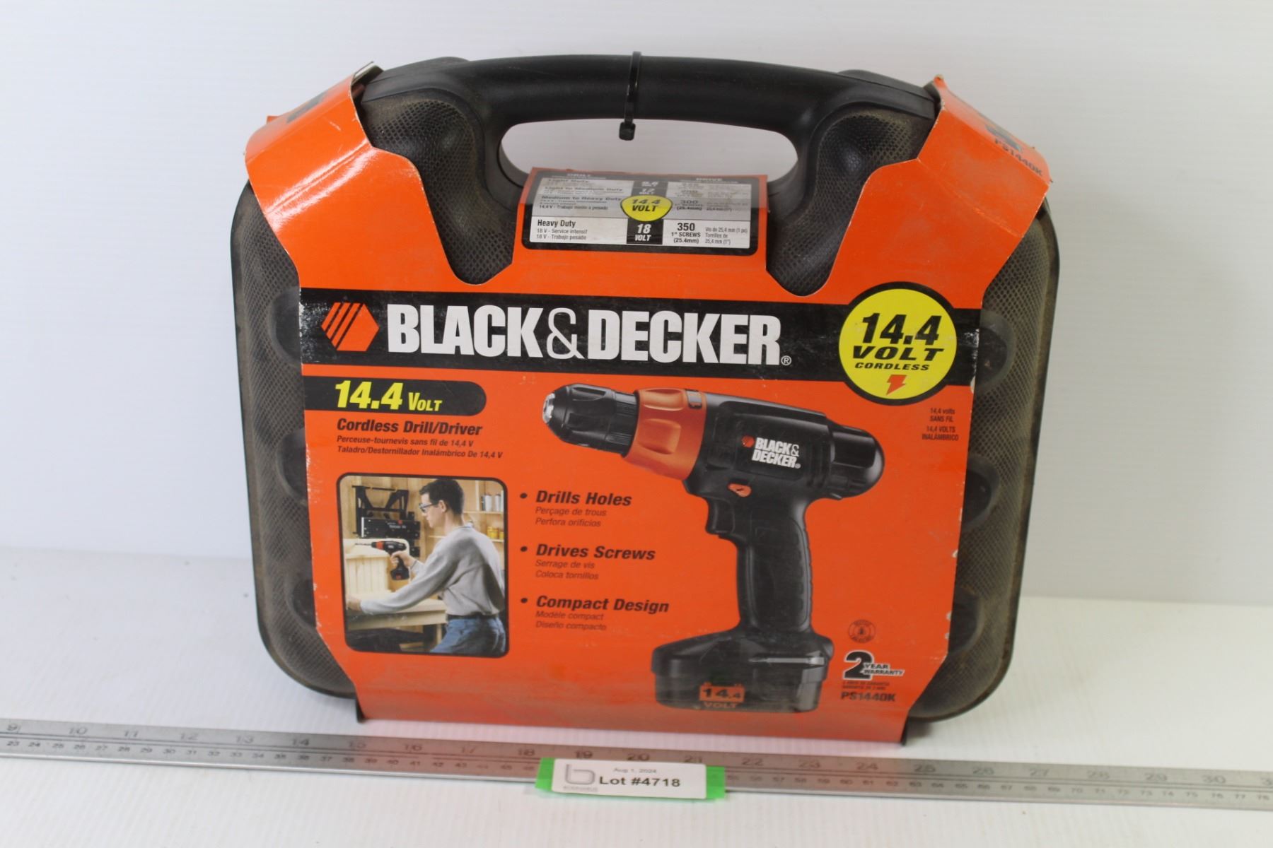 Black & Decker 14.4 Volt Cordless Drill (NIB) - Bodnarus Auctioneering