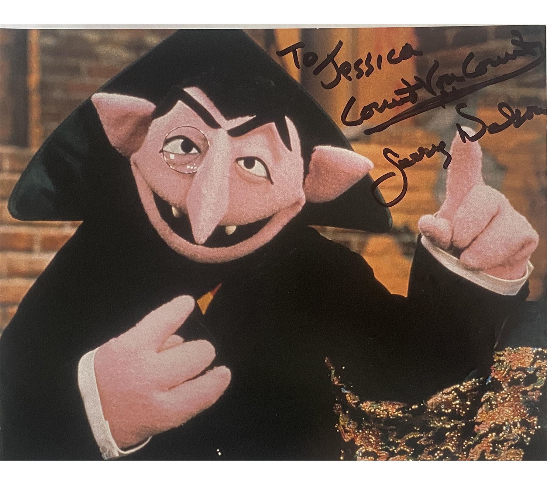 Sesame Street Jerry Nelson signed photo