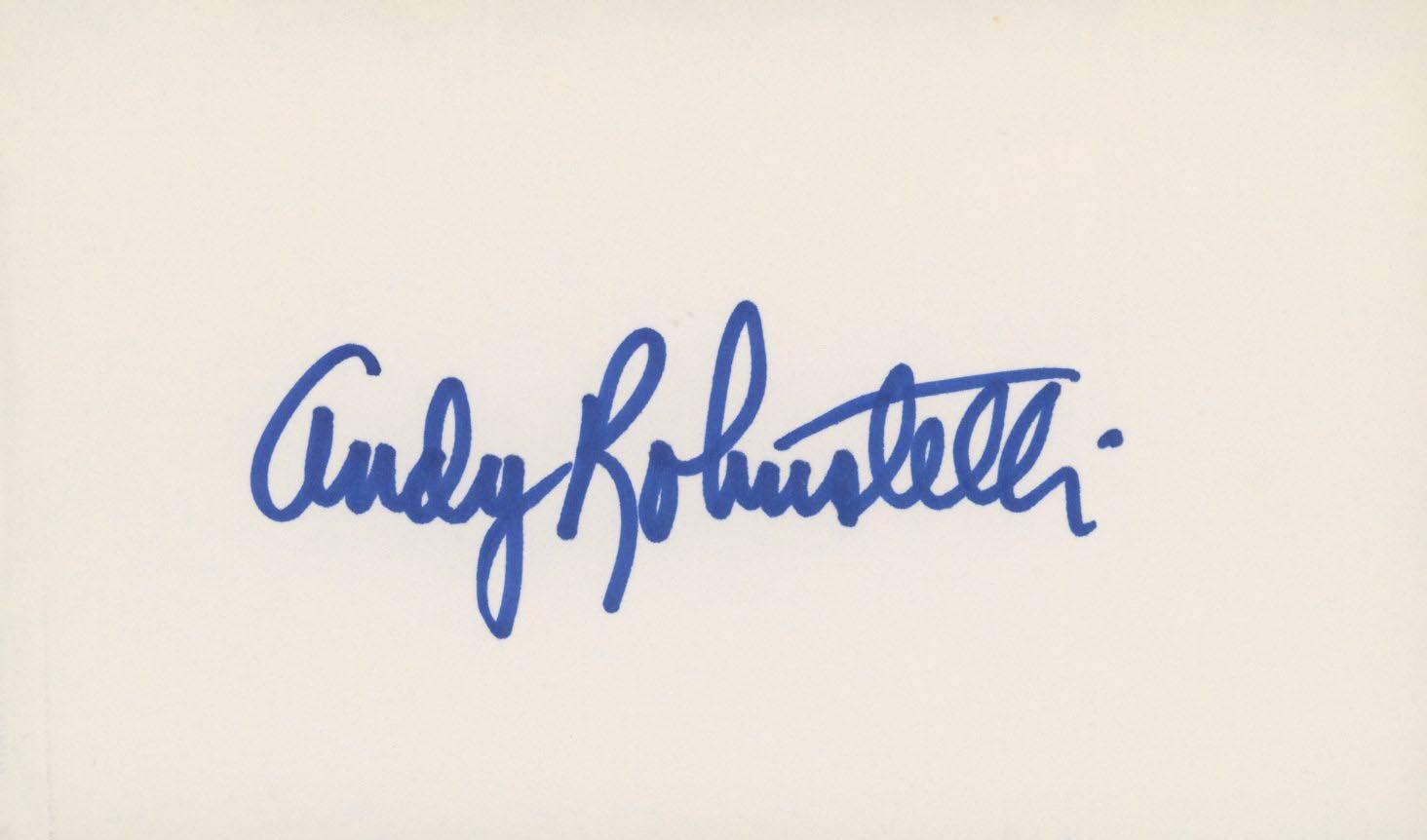 Andy Robustelli original signature