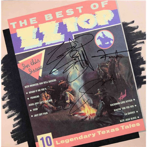 Zz Top Signed The Best Of Zz Top Album