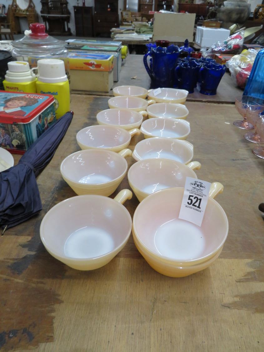 Vaseline Glass Soup Bowls Vaseline Glass Soup Bowls