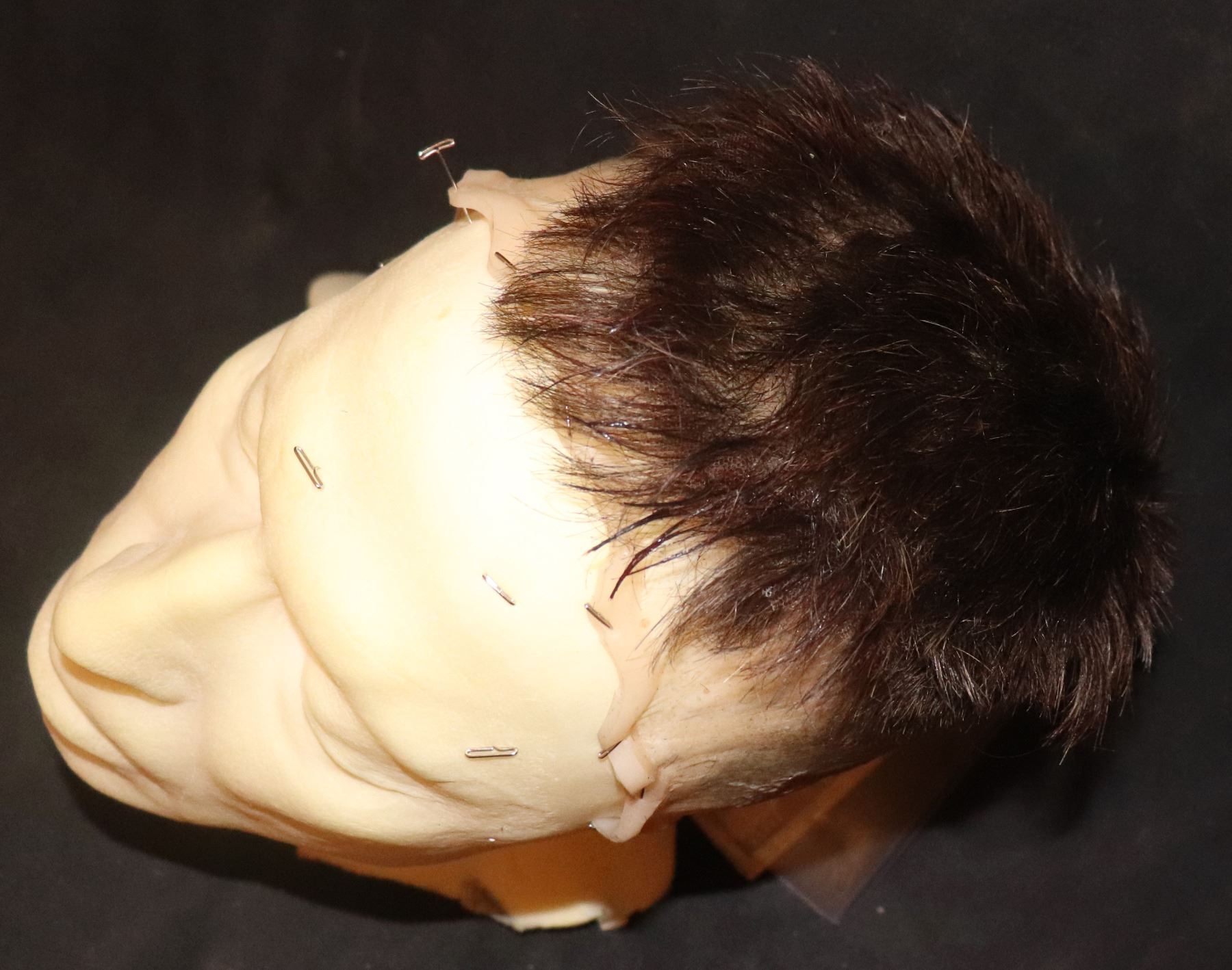 ZZ ARMY OF THE DEAD ZEUS ZOMBIE SILICONE SCALP WITH HAND PUNCHED HAIR