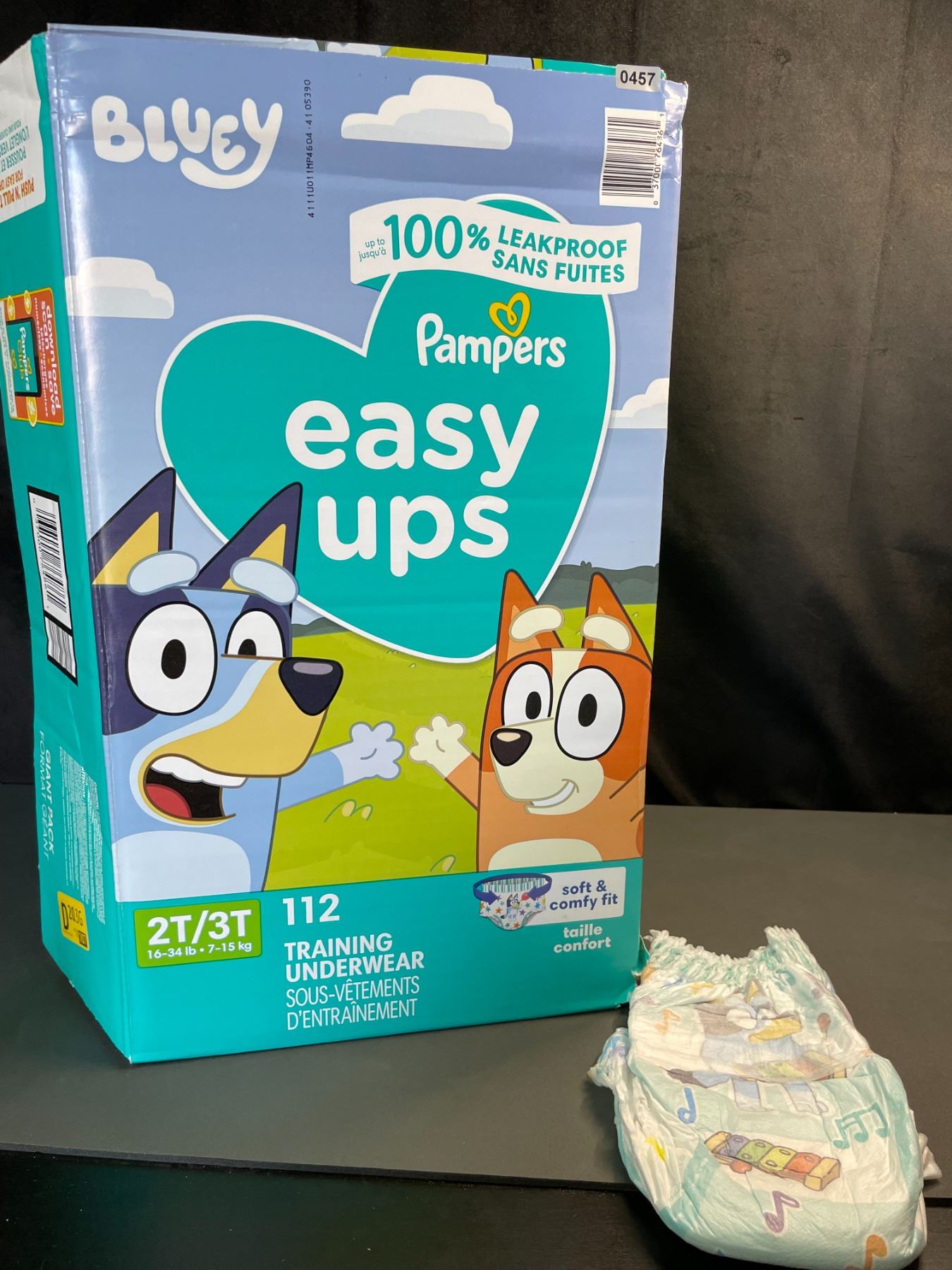 Lot of 1 Box of Pampers Easy Ups Bluey 2T/3T Training Underwear - New ...
