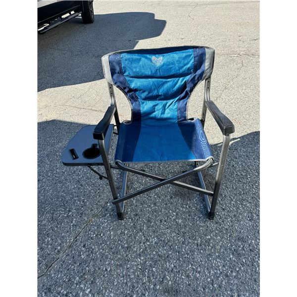 Timber Ridge folding camp chair with side table attached
