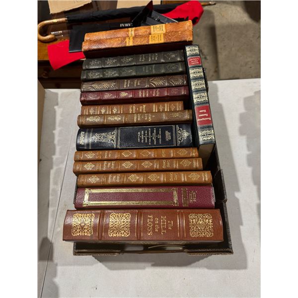 Leather bound, collector books, Easton press, Nobel prize library, etc