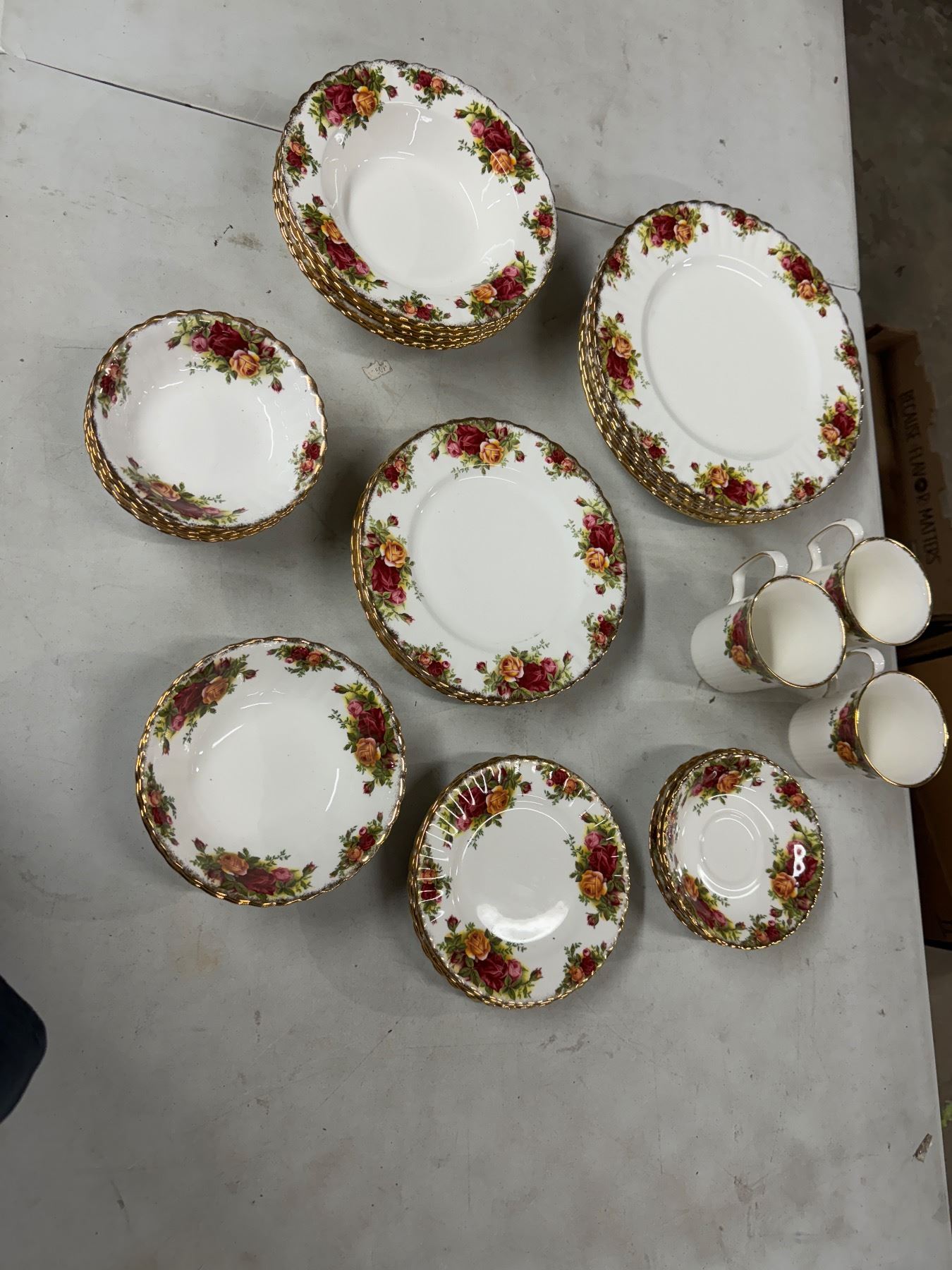 old country rose dishes