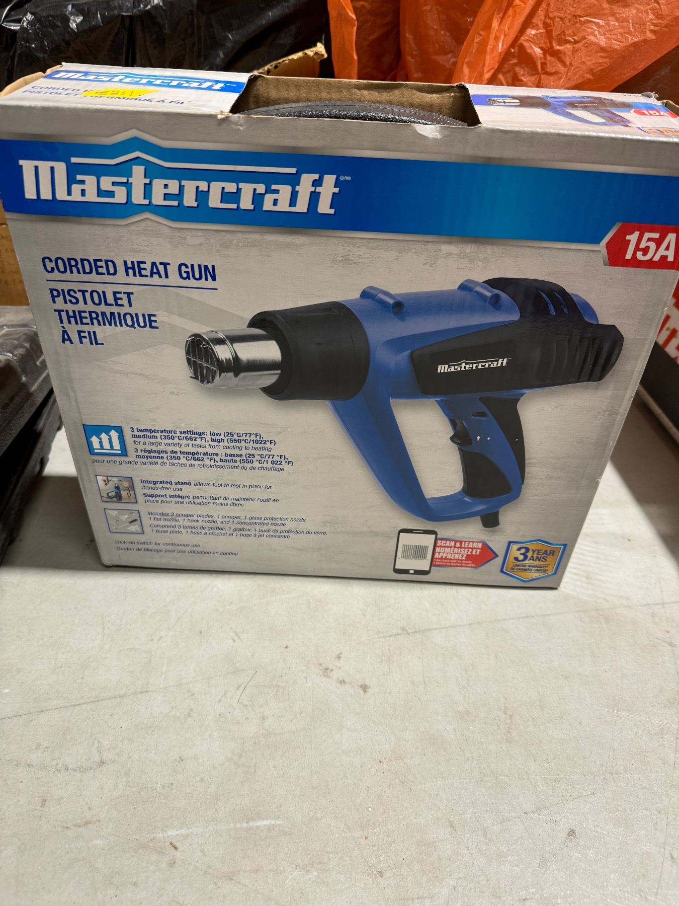 Mastercraft corded heat gun