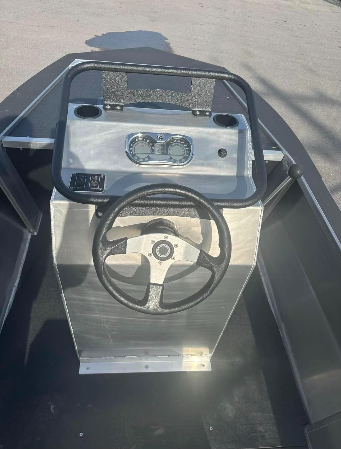 14 ft Bushman Jet boat w 185 hp engine