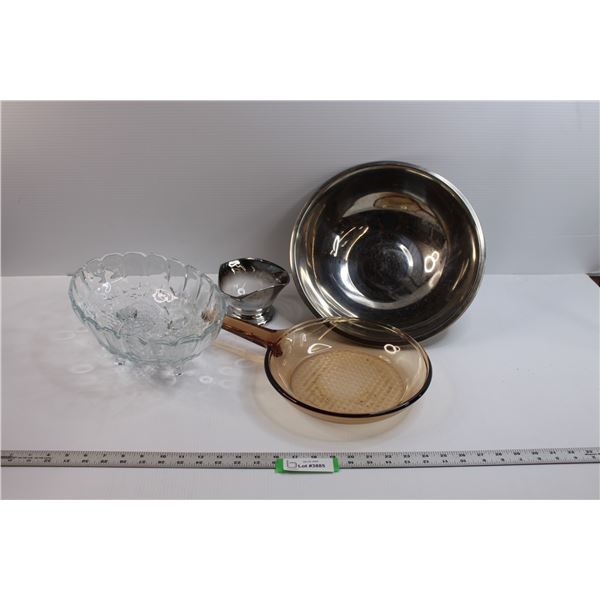 Footed Fruit Dish Pedestal Candy Dish Large Stainless Steel Bowl