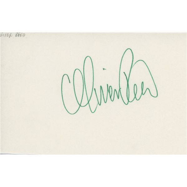 Oliver Reed signature cut