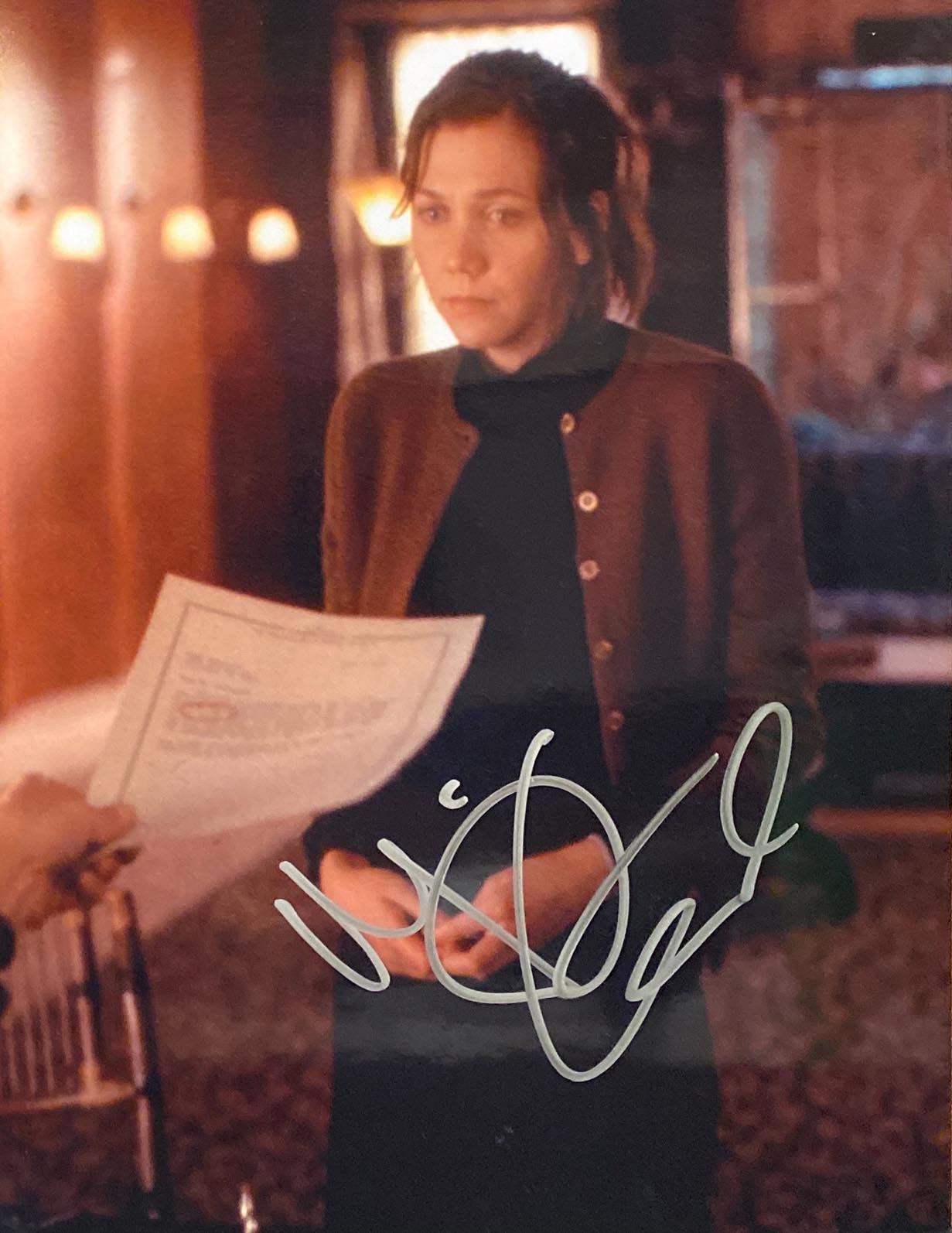 Secretary Maggie Gyllenhaal Signed Movie Photo