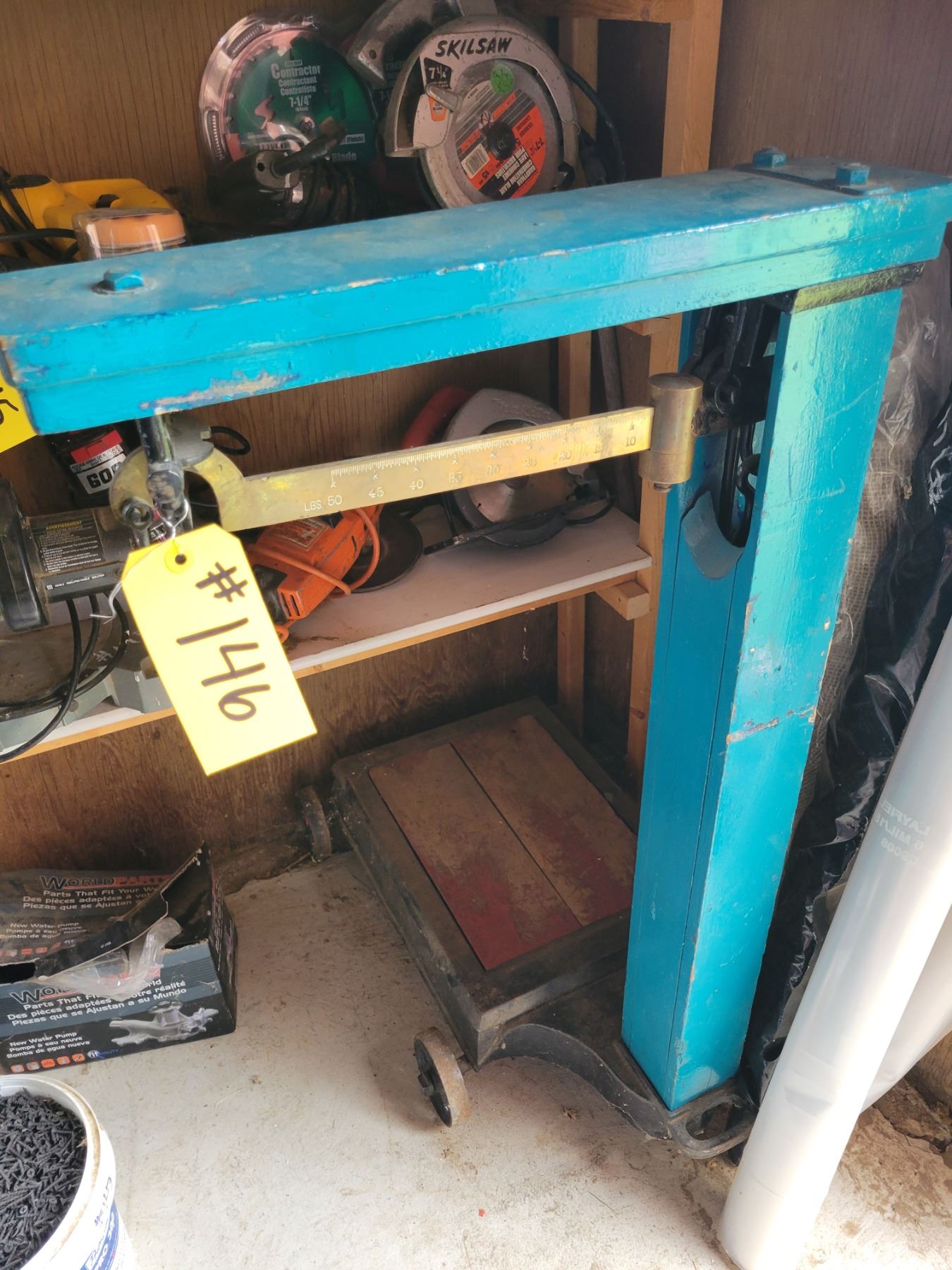 Rolling platform scale ( Blue )