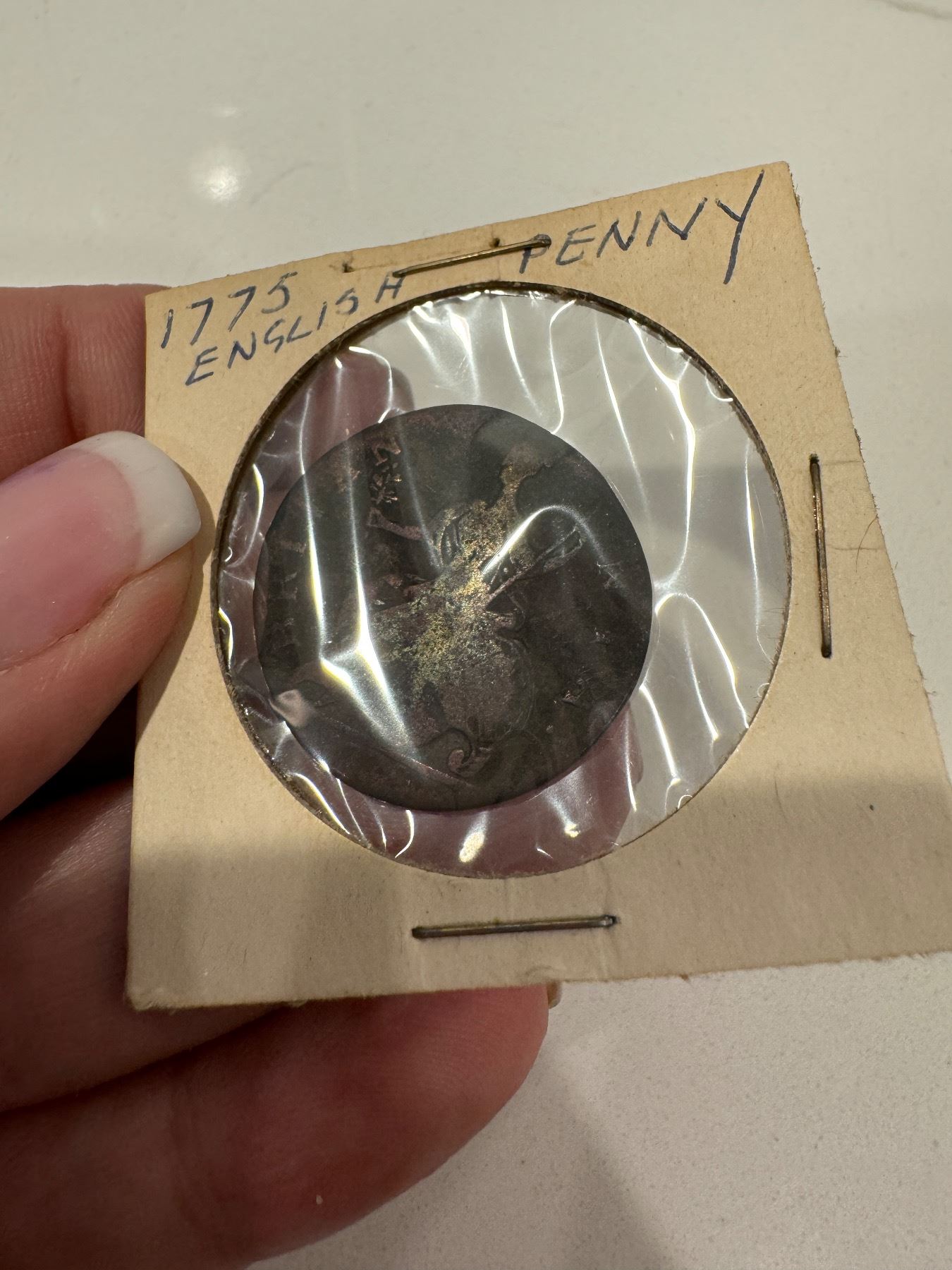 1775 English penny