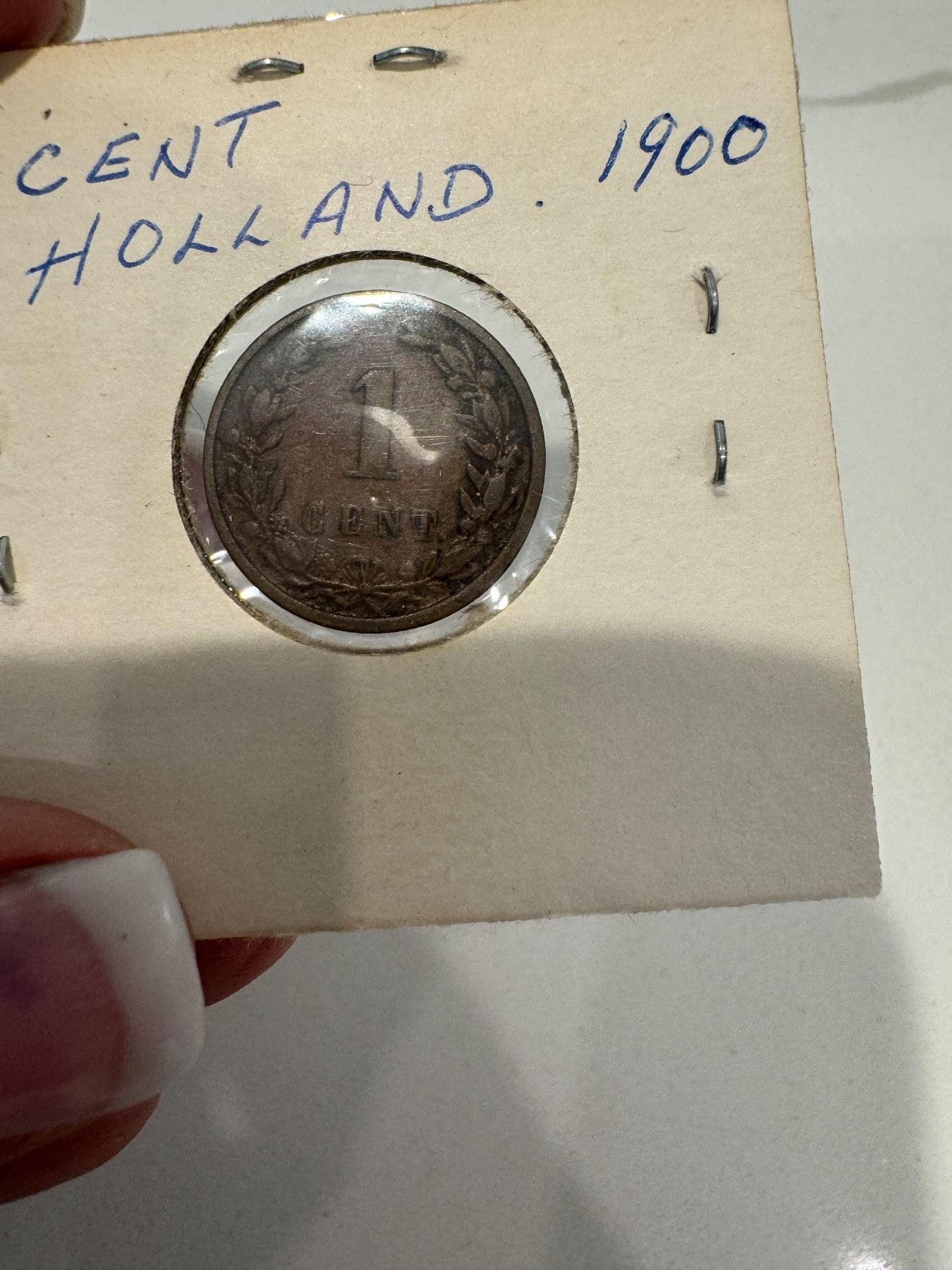1900 Holland one cent