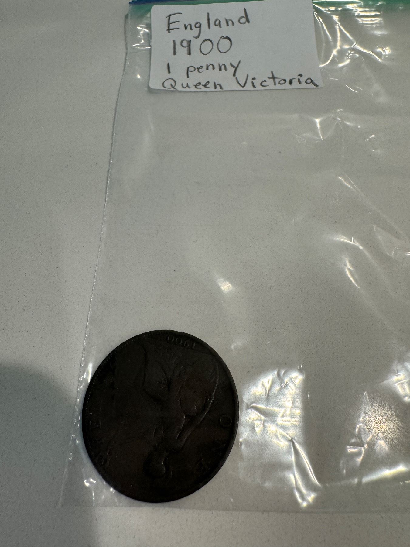 England, 1900. 1 penny Queen Victoria