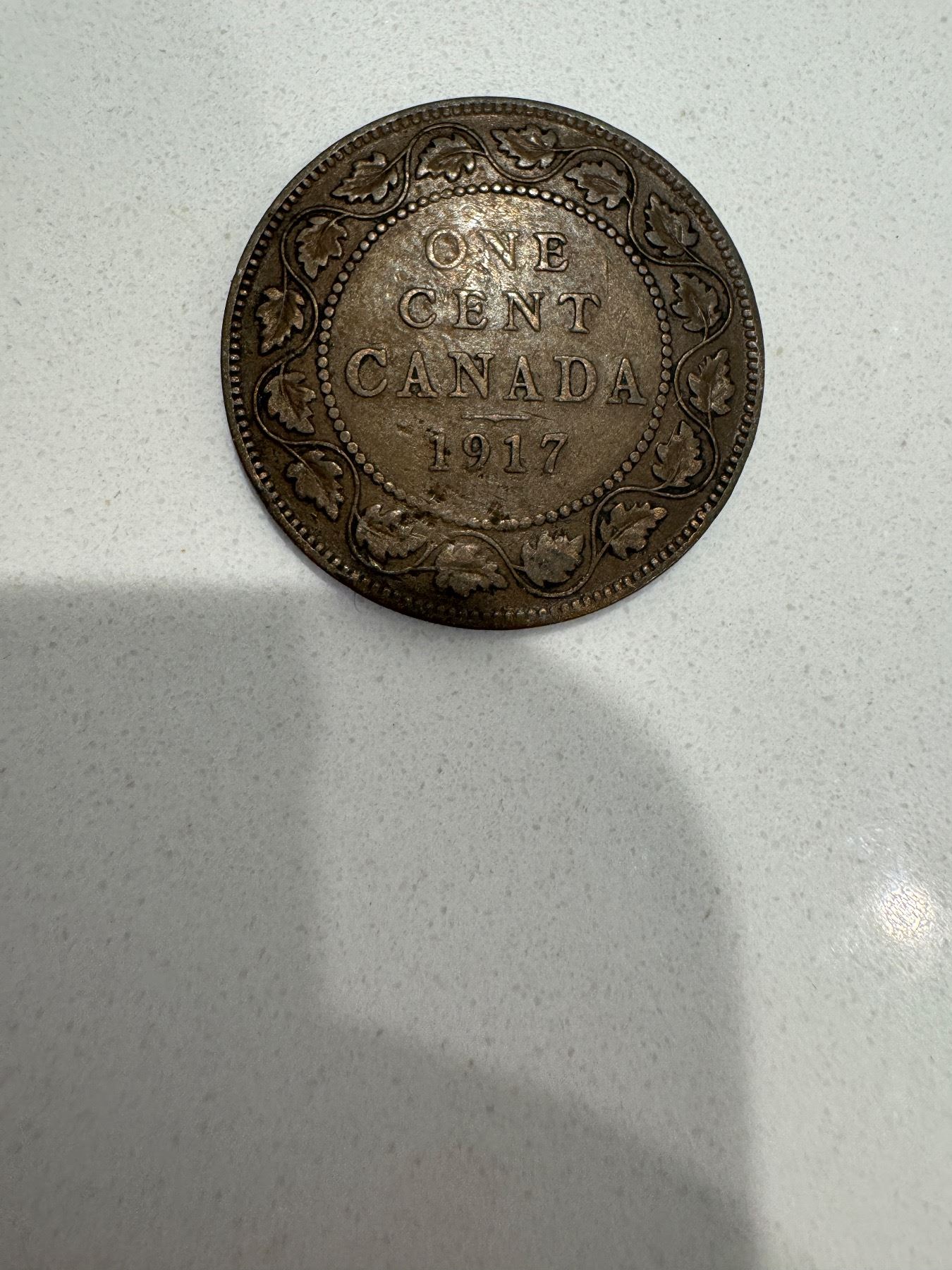 One cent Canada 1917