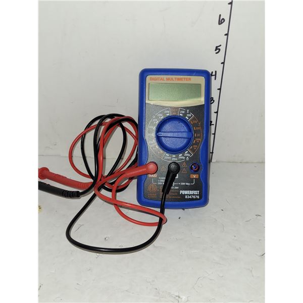 Powerfist Digital Multimeter | Model 8347676