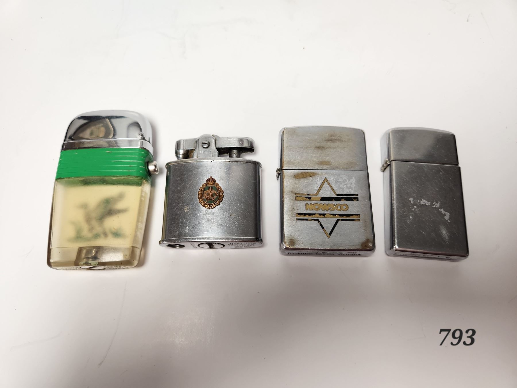 4 Vintage Collectible Lighters, Zippo, Ronson, Etc…