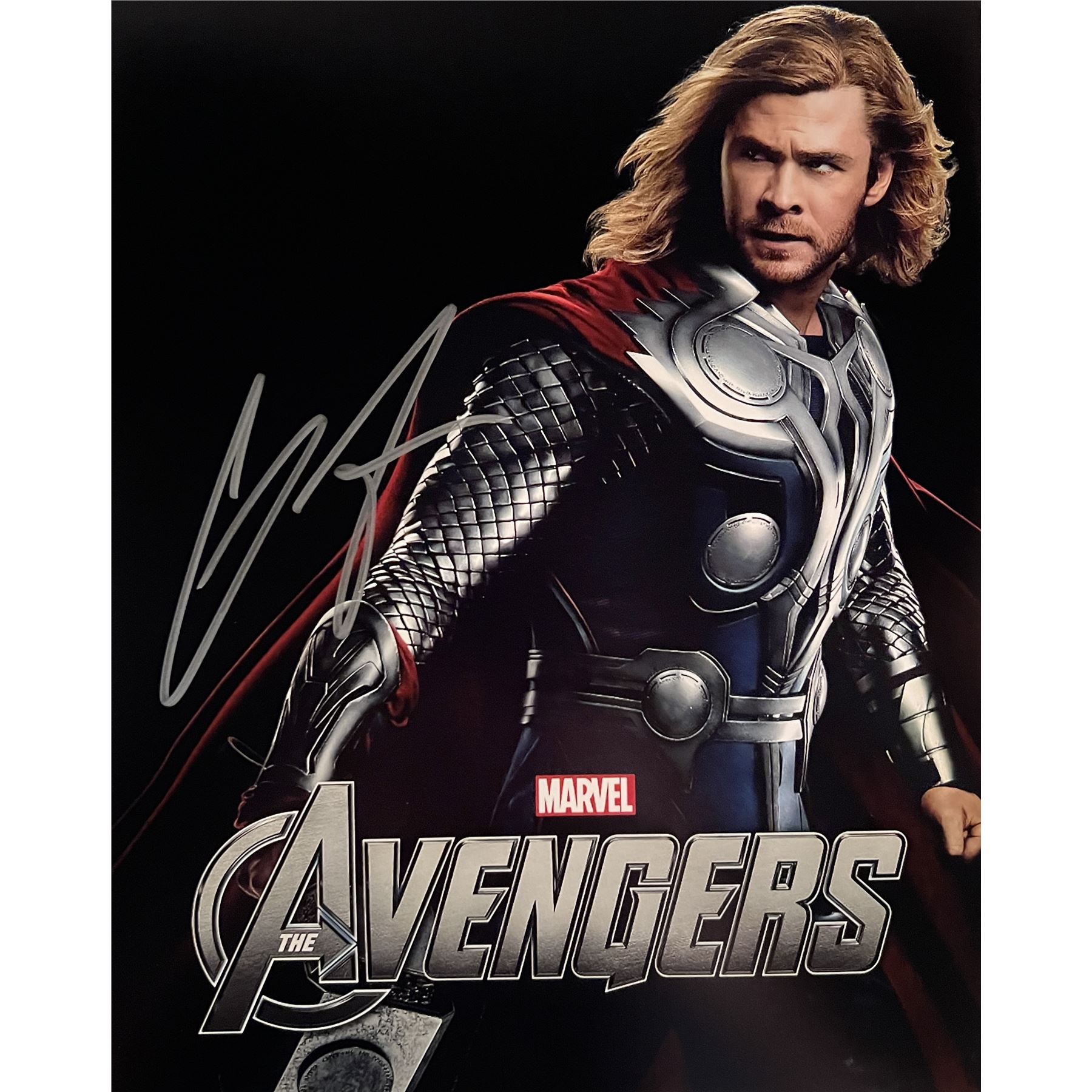 Avengers Chris Hemsworth signed photo