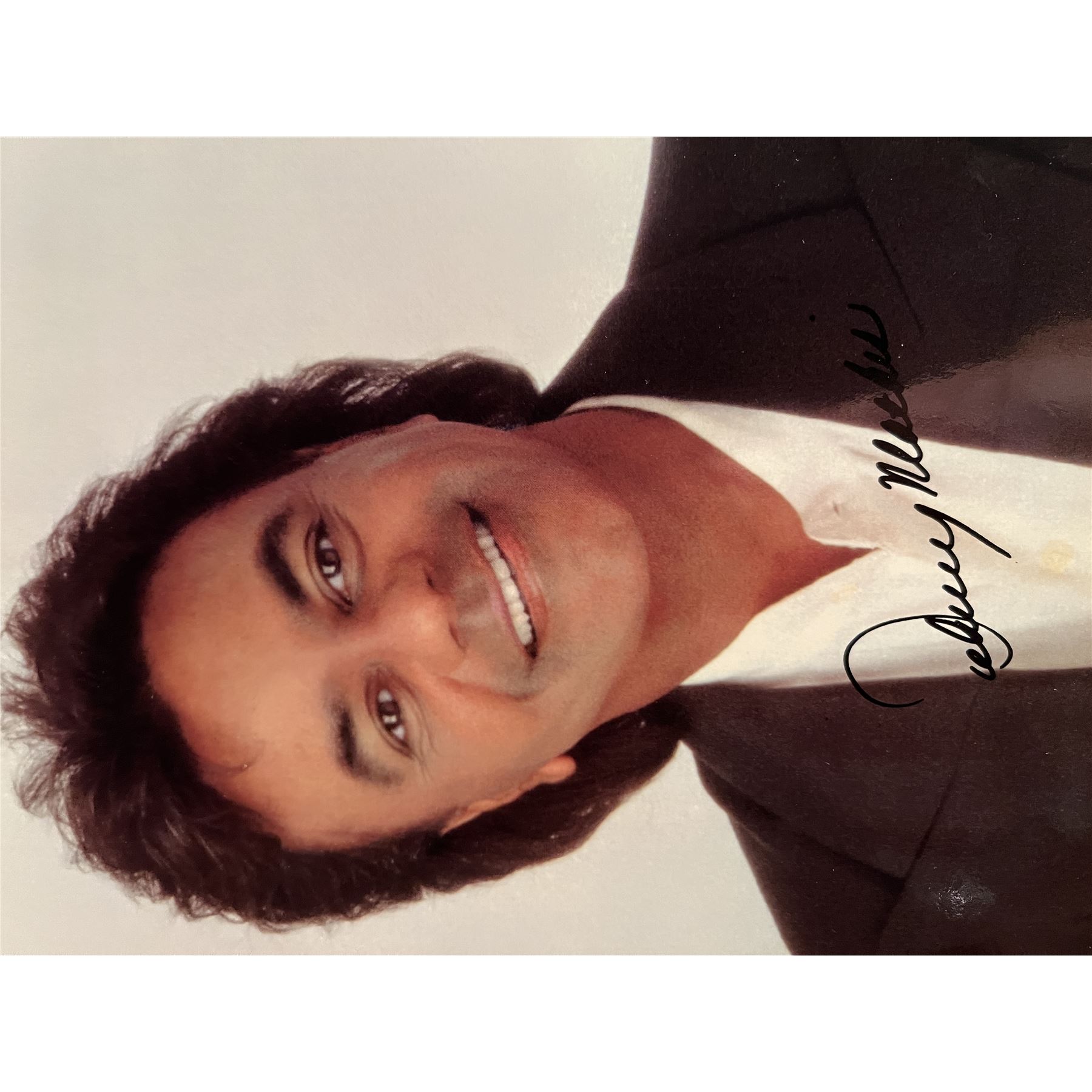 Johnny Mathis facsimile signed photo. 8x10 inches