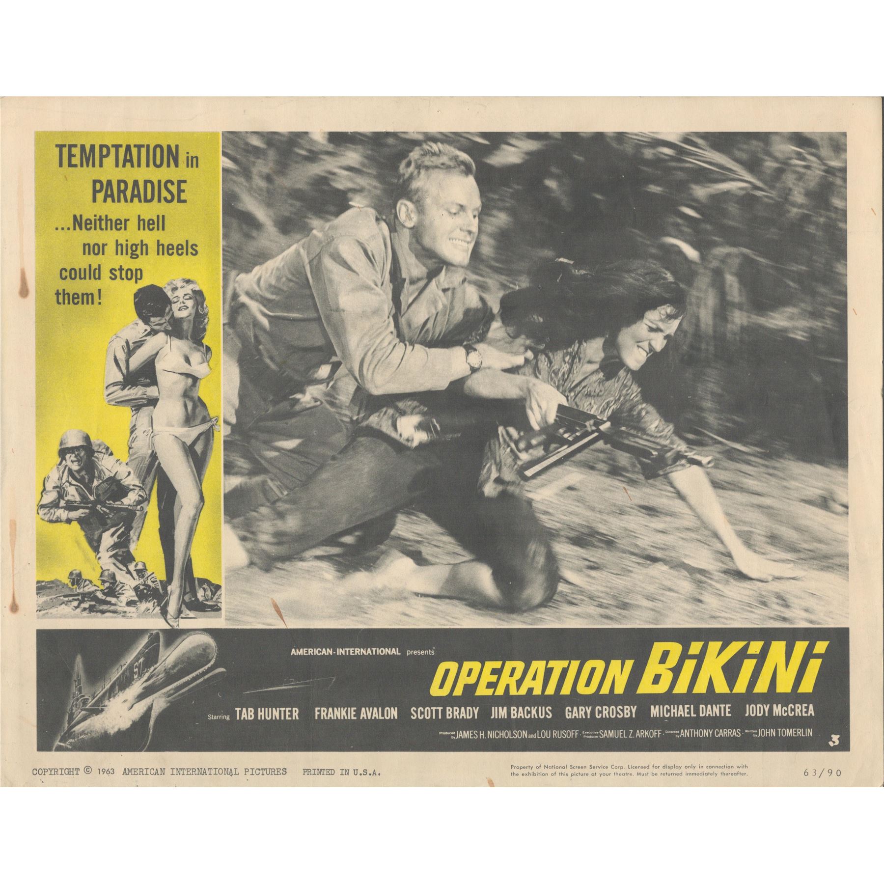 Operation Bikini set of 8 original lobby cards