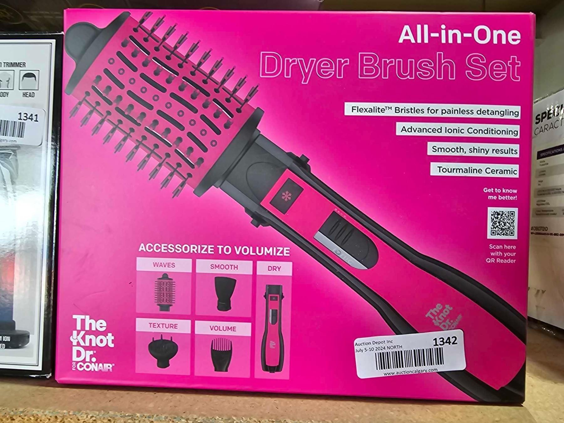 The Knot Dr. by Conair all-in-one dryer brush set - A D Auction Depot Inc.