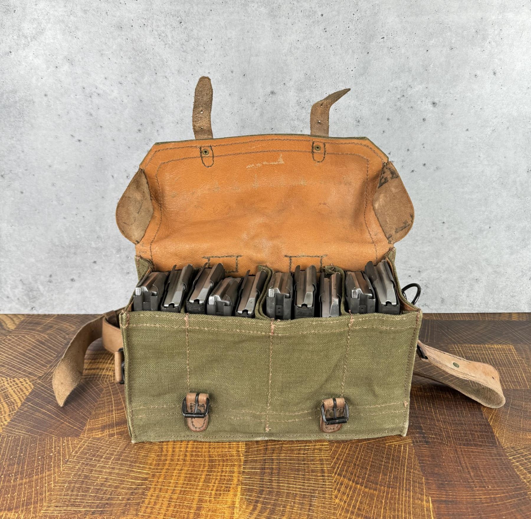 Lot of 10 Beretta BM59 20rd Magazines and Carrier