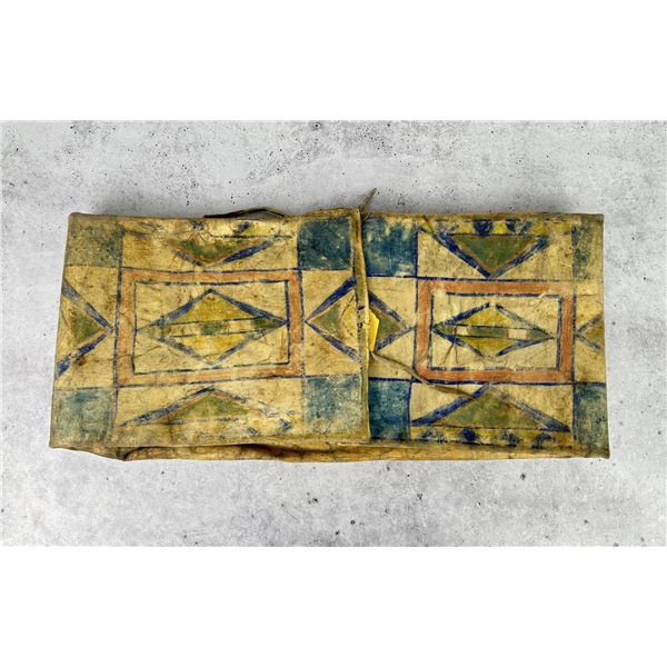 Plains Indian Painted Parfleche Case Envelope