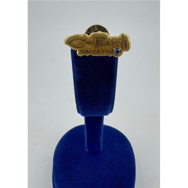10k Gold Charles M Russell Society Pin
