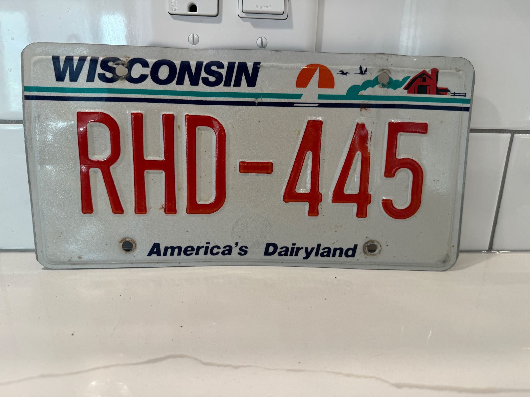 Wisconsin license plate