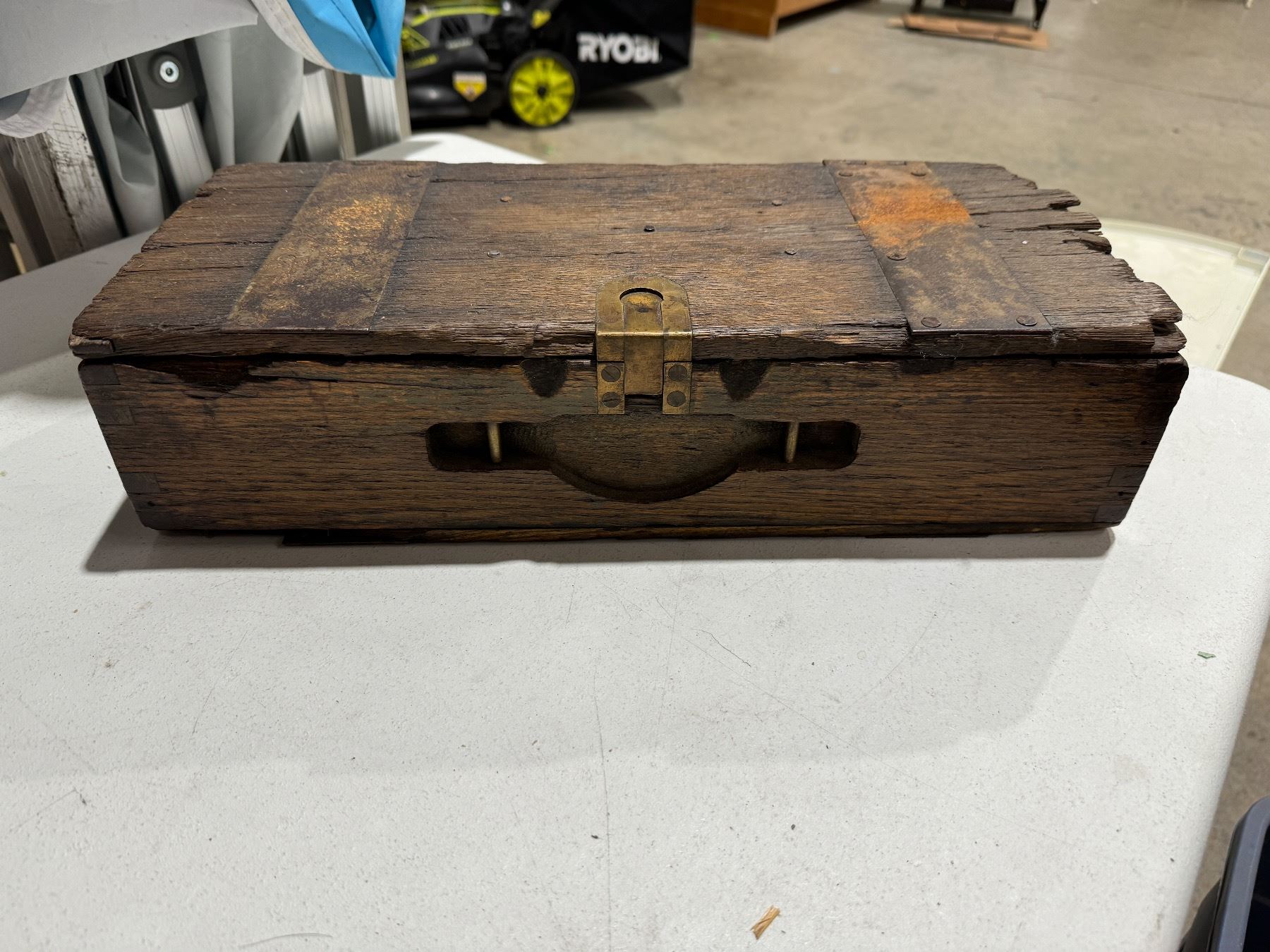 Antique wood box