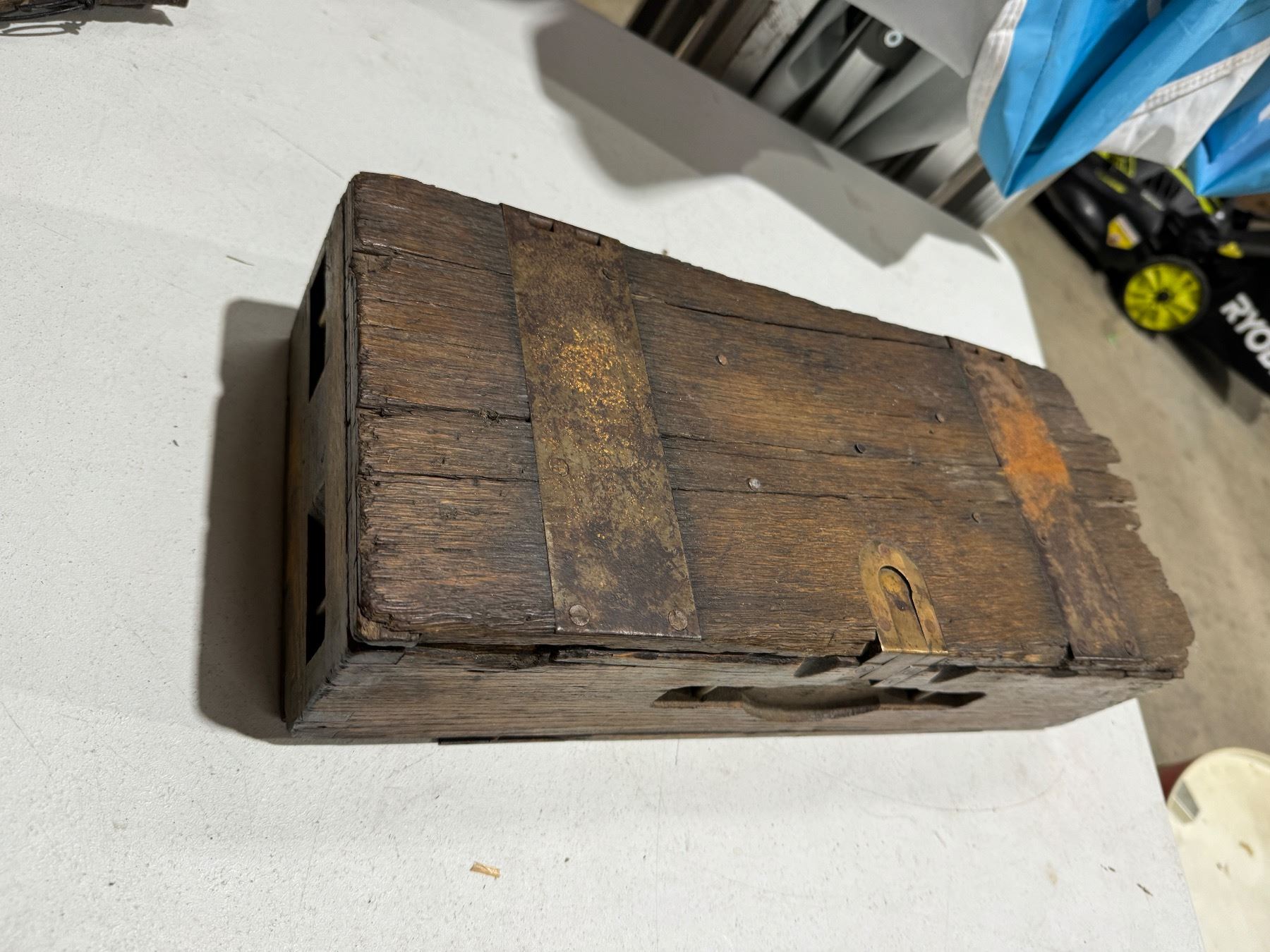 Antique wood box