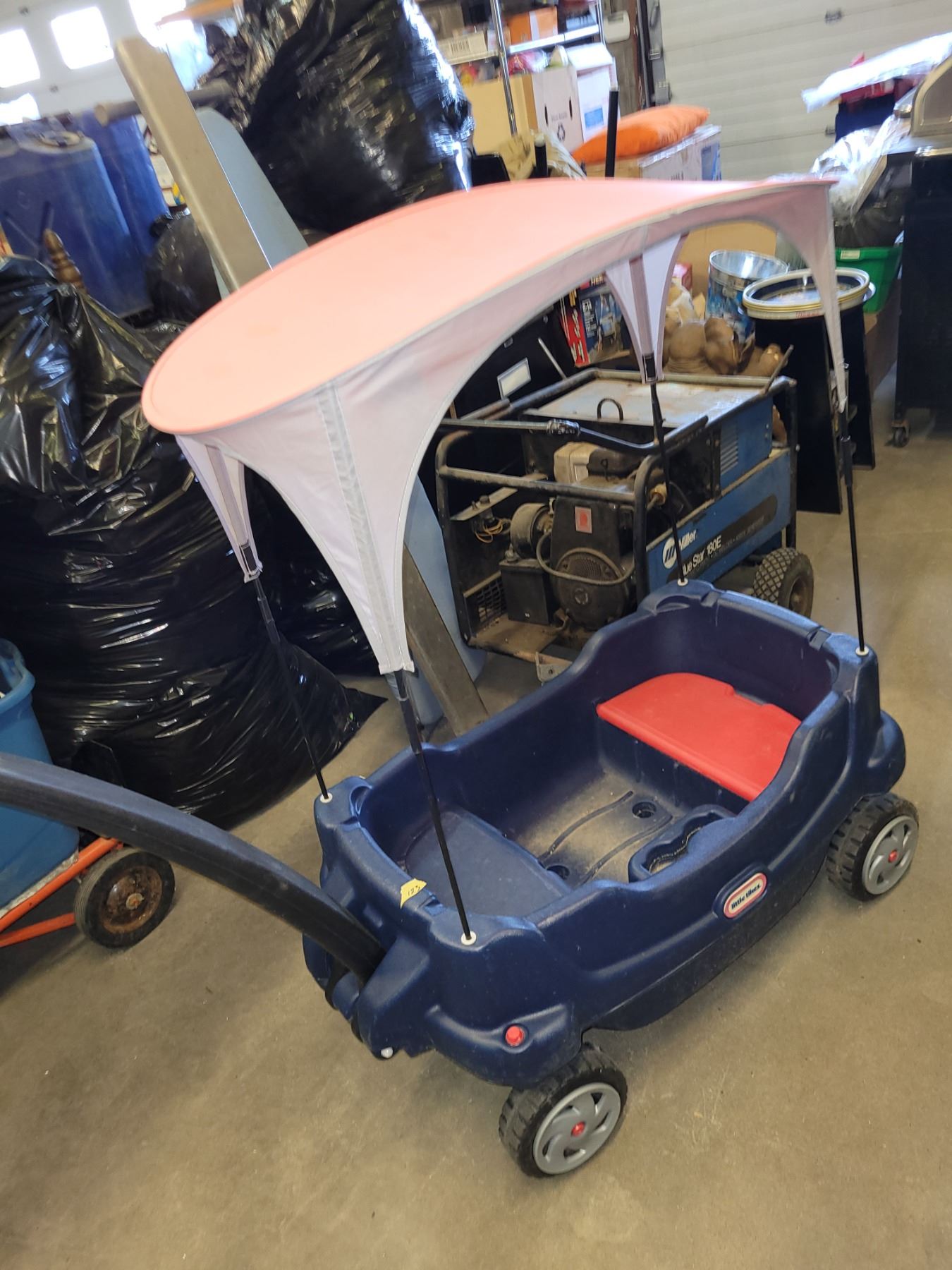 Little Tykes Blue Wagon with Canopy