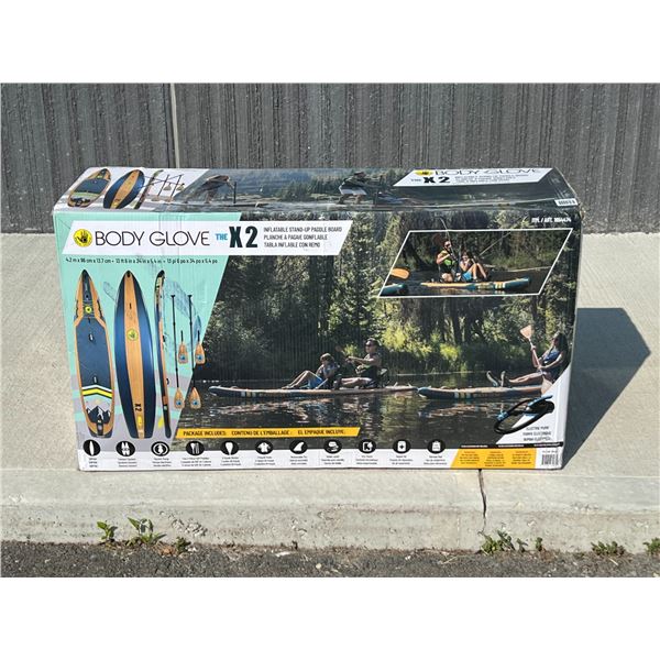 The X2 Body Glove Inflatable Stand up Paddle Board - looks new, see all photos for details