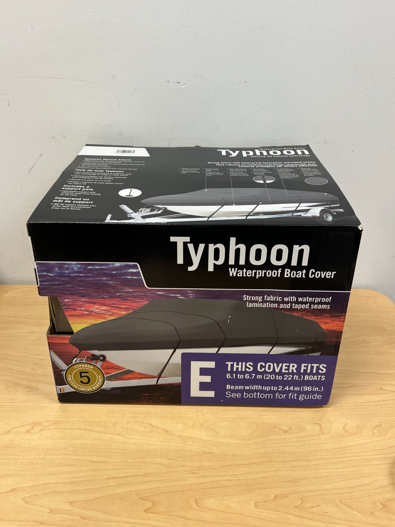 New Typhoon Waterproof Boat Cover - see photos for size and details
