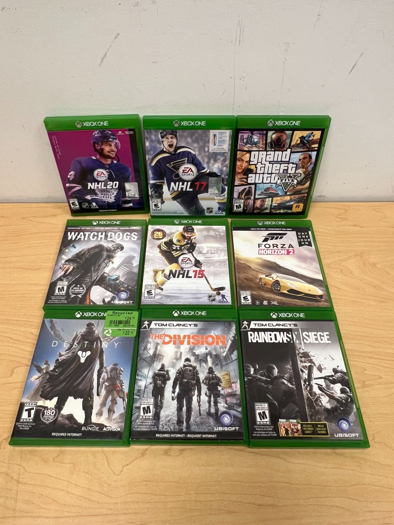 9 Microsoft XBOX ONE Games - see all photos for Details - not tested
